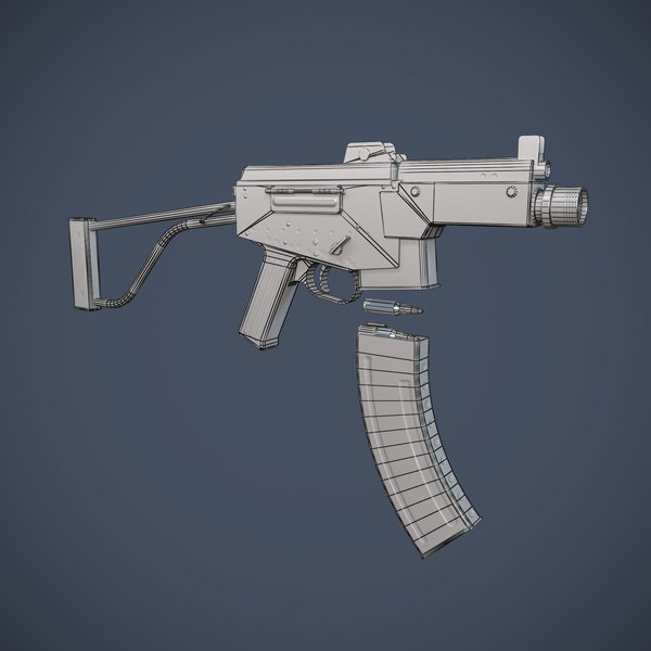 modelo 3d Rifle de asalto Krasa Sa 81 - TurboSquid 1043722