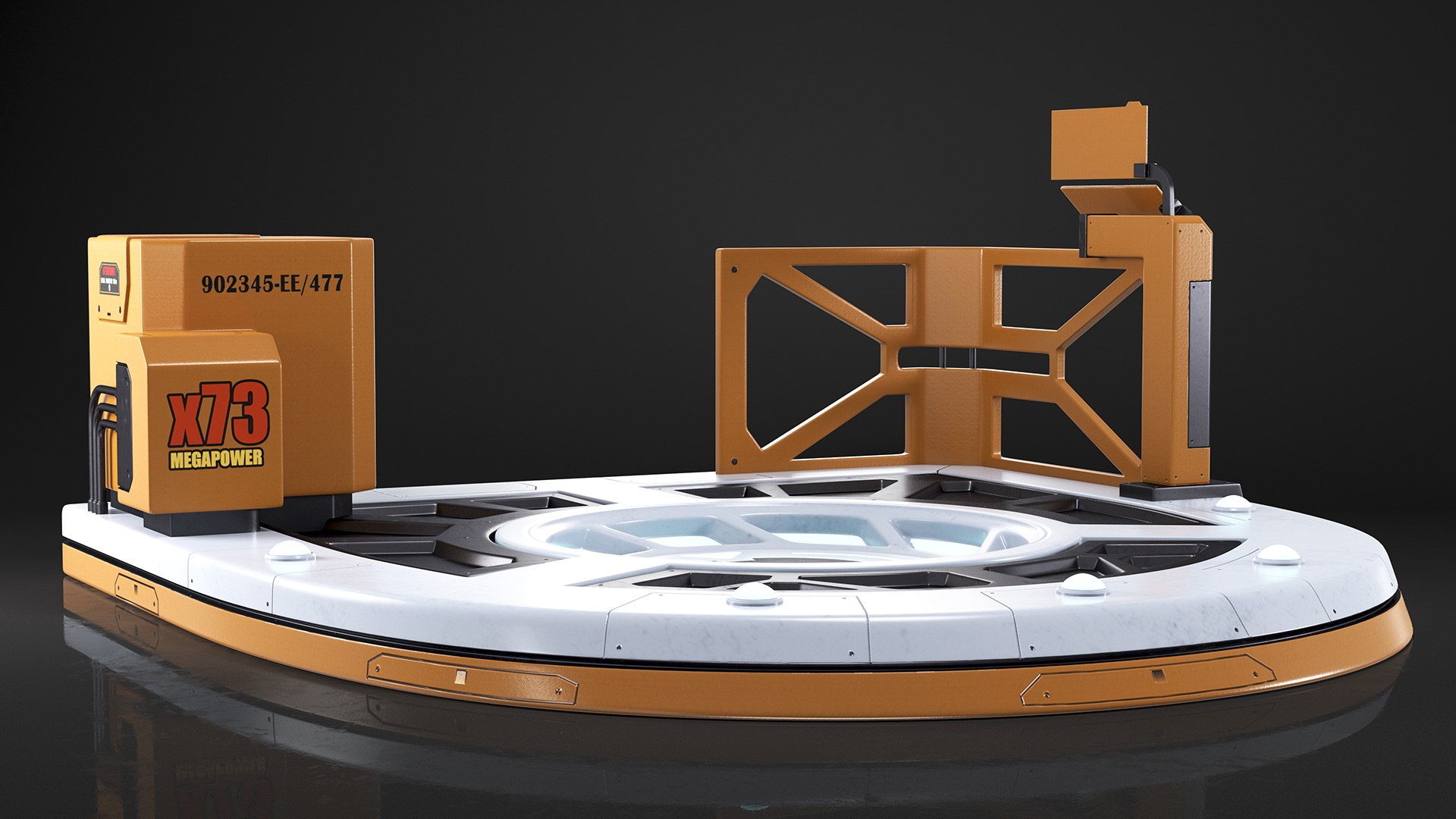 Sci fi teleport platform 3D model - TurboSquid 1634895