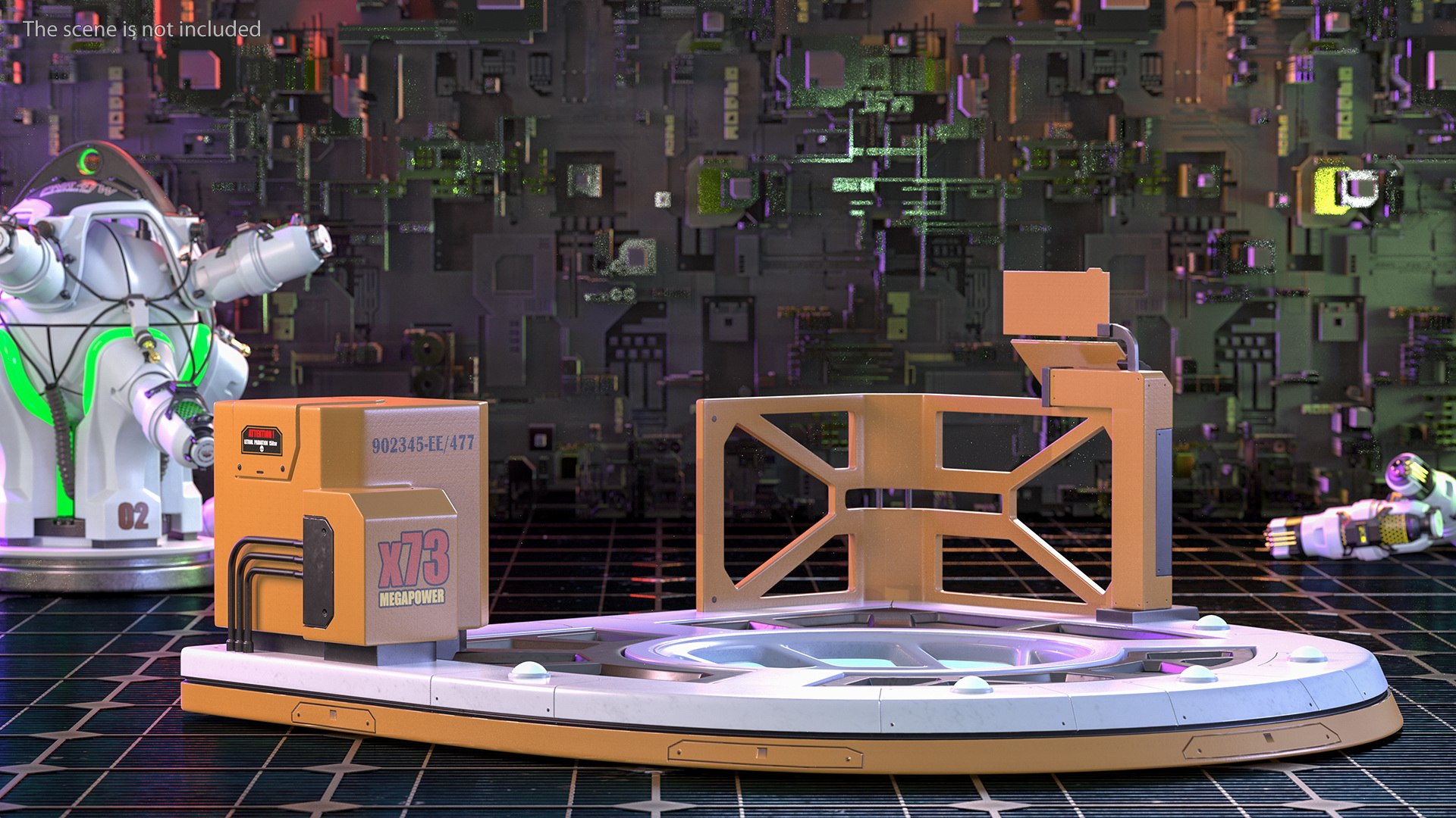 Sci fi teleport platform 3D model - TurboSquid 1634895