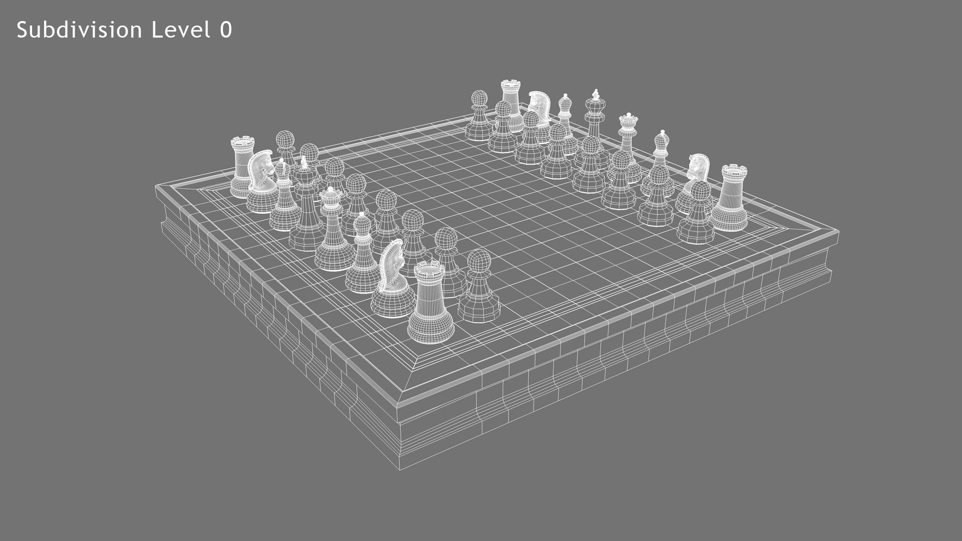 3D Chess Set - TurboSquid 1595874