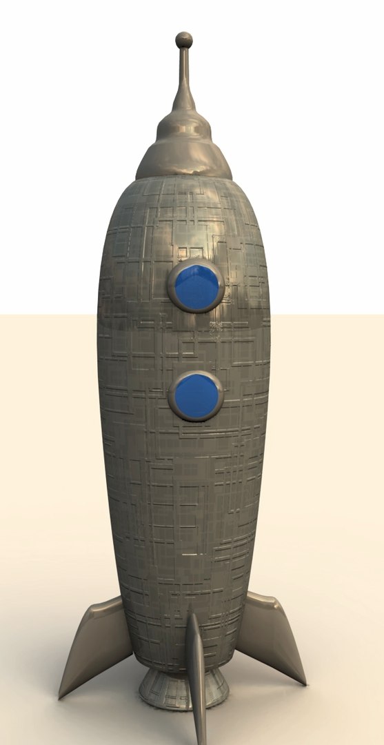 3d Model Of Rocket Toy