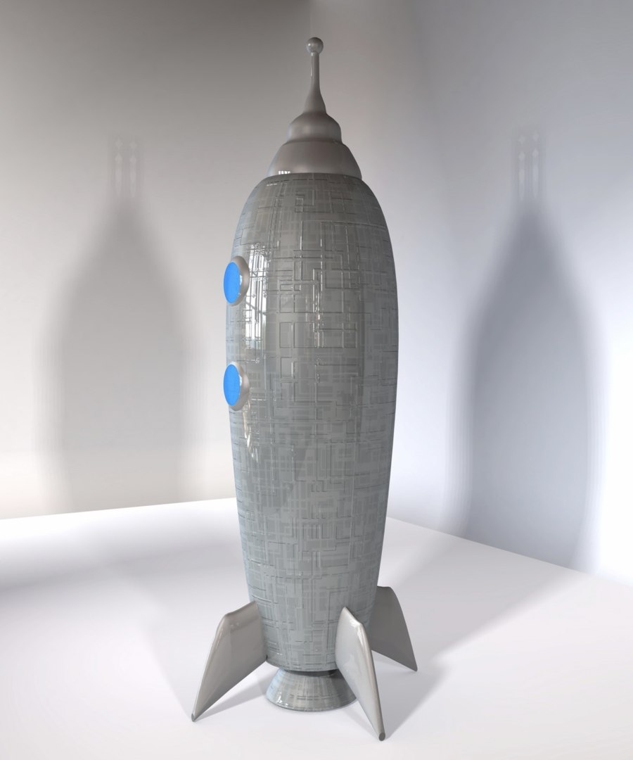 3d Model Of Rocket Toy