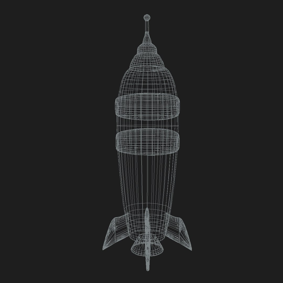 3d Model Of Rocket Toy