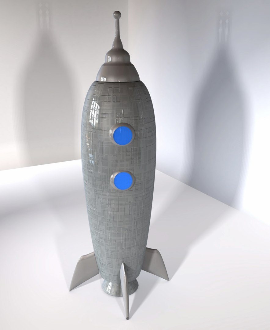 3d Model Of Rocket Toy