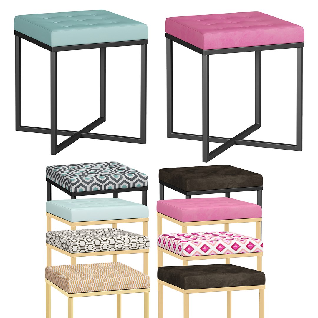 3D Model Stools Set Fms - TurboSquid 1659554
