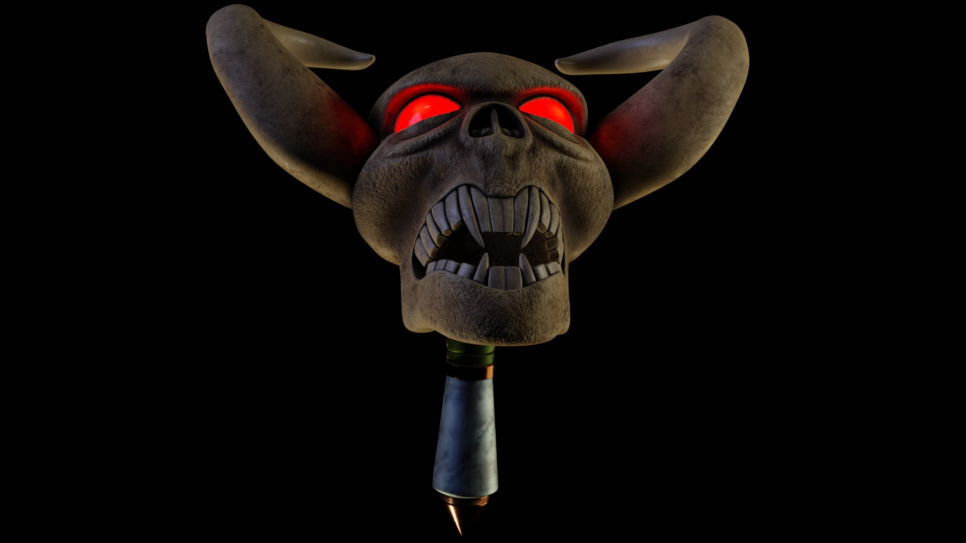 Skull Wand Model - TurboSquid 1520687