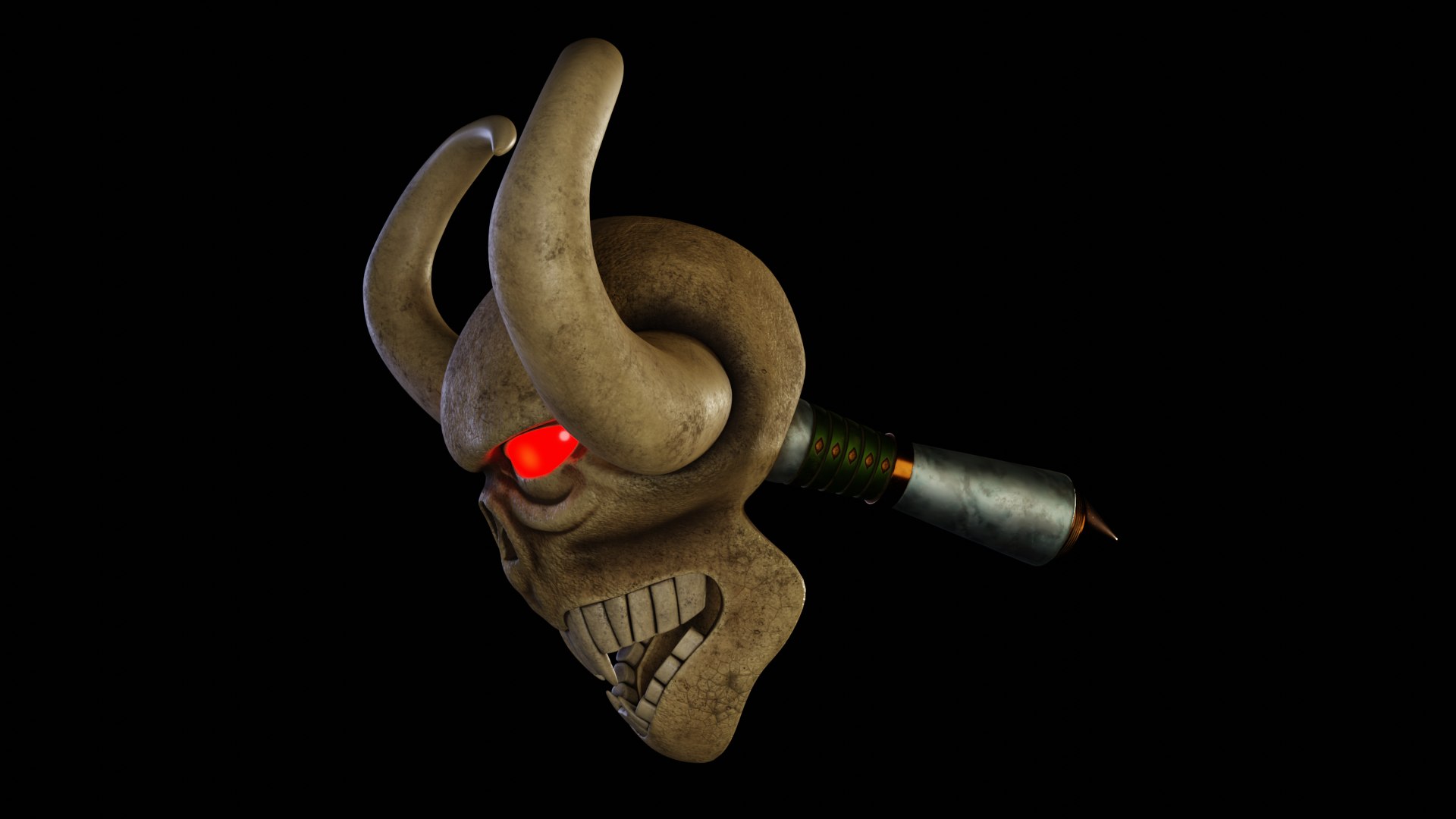 Skull Wand Model - TurboSquid 1520687