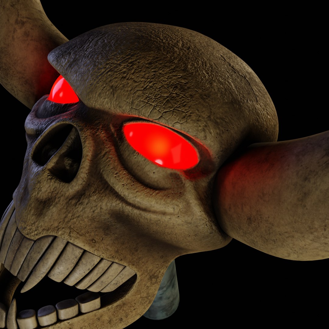 Skull Wand Model - TurboSquid 1520687