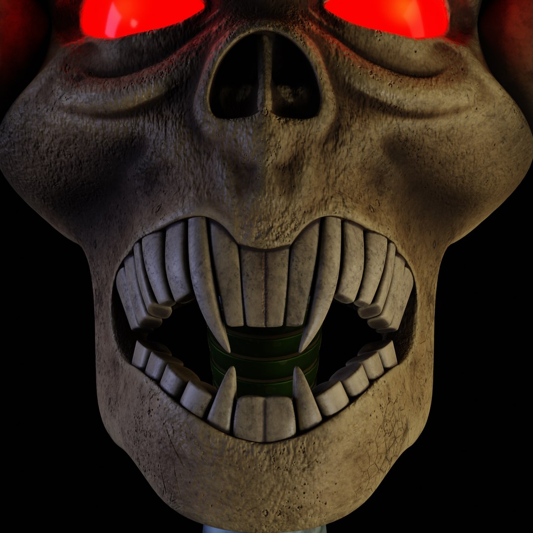 Skull Wand Model - TurboSquid 1520687