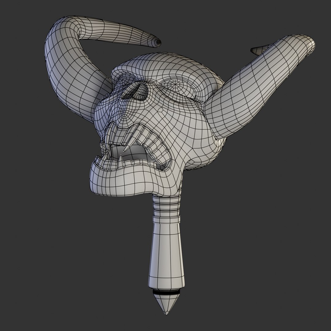 Skull Wand Model - TurboSquid 1520687