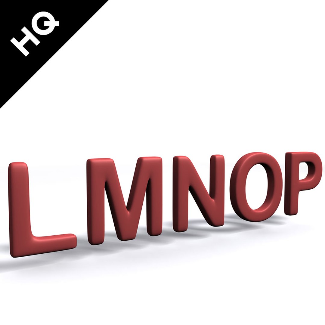 3d Soft Alphabet Model