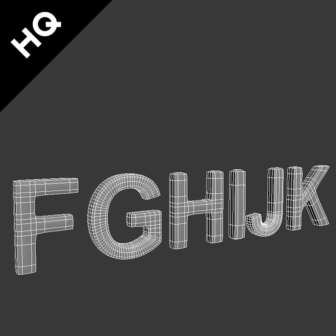 3d Soft Alphabet Model