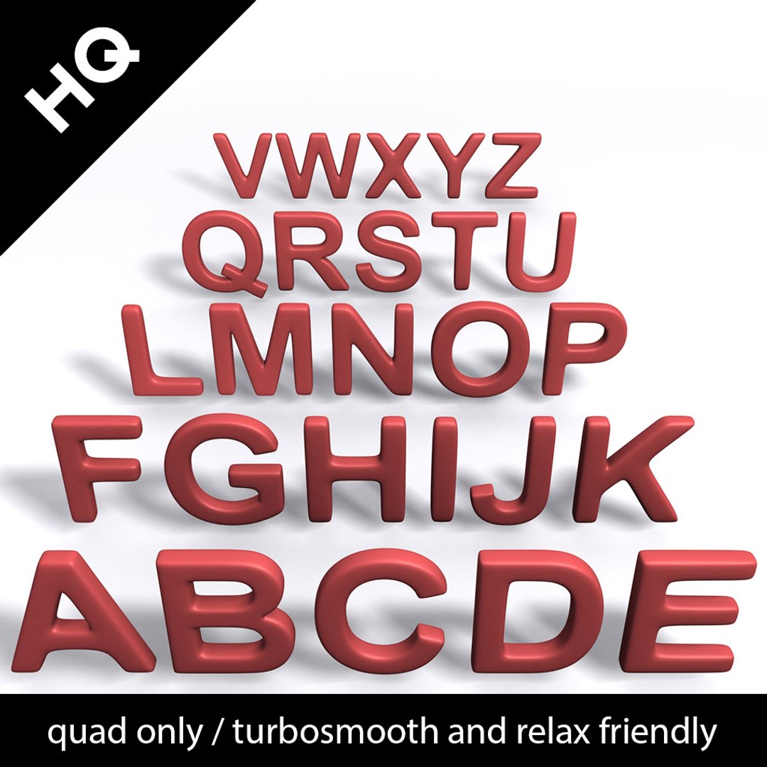 3d Soft Alphabet Model