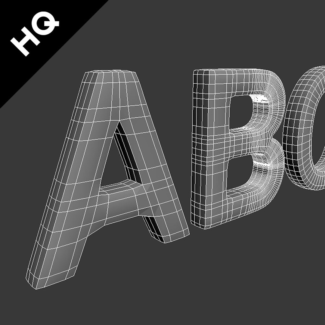 3d Soft Alphabet Model