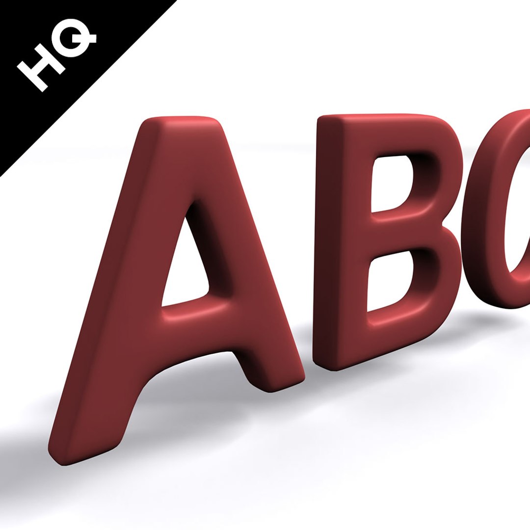 3d Soft Alphabet Model