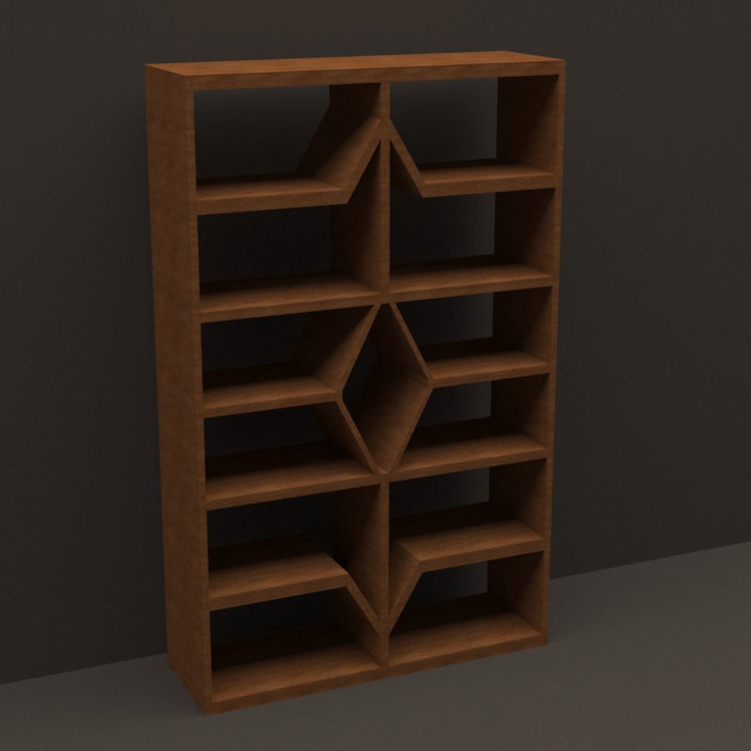 Bookshelf shelf book model - TurboSquid 1473696