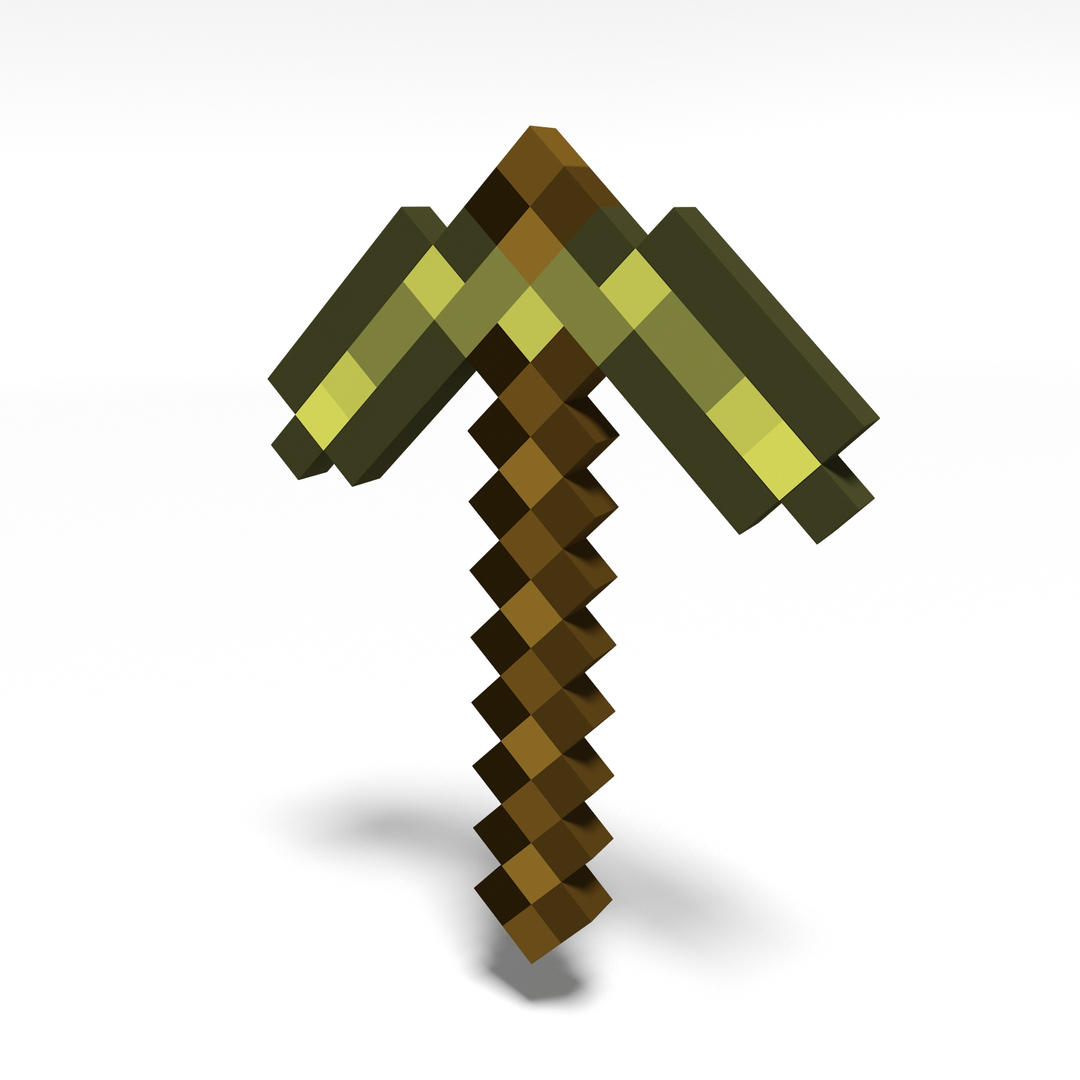 Minecraft Pickaxe 3D Model - TurboSquid 1357067