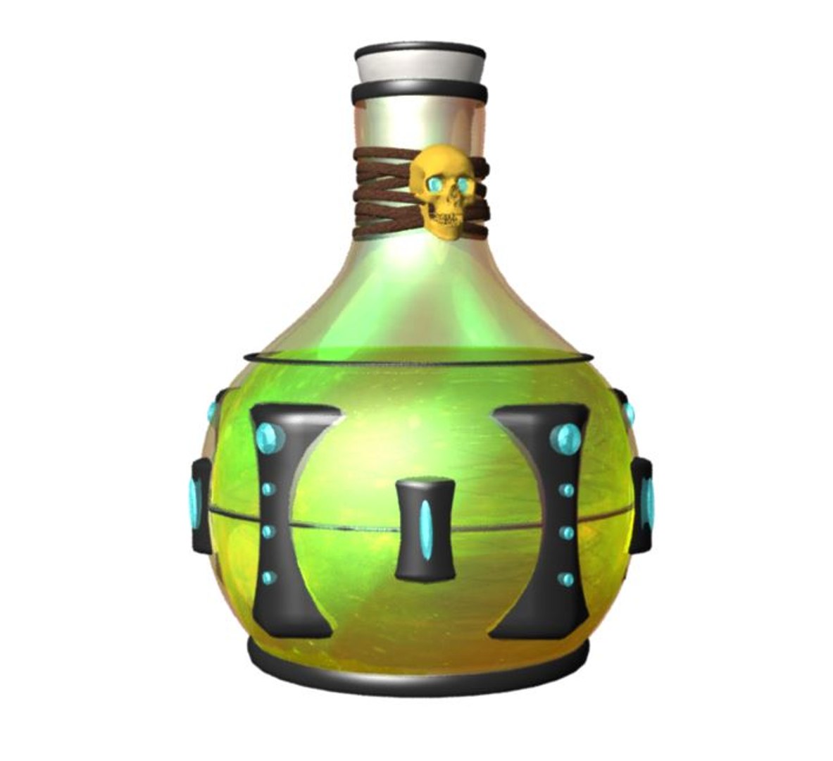 3D Model Yellow Potion Rum - TurboSquid 1432762