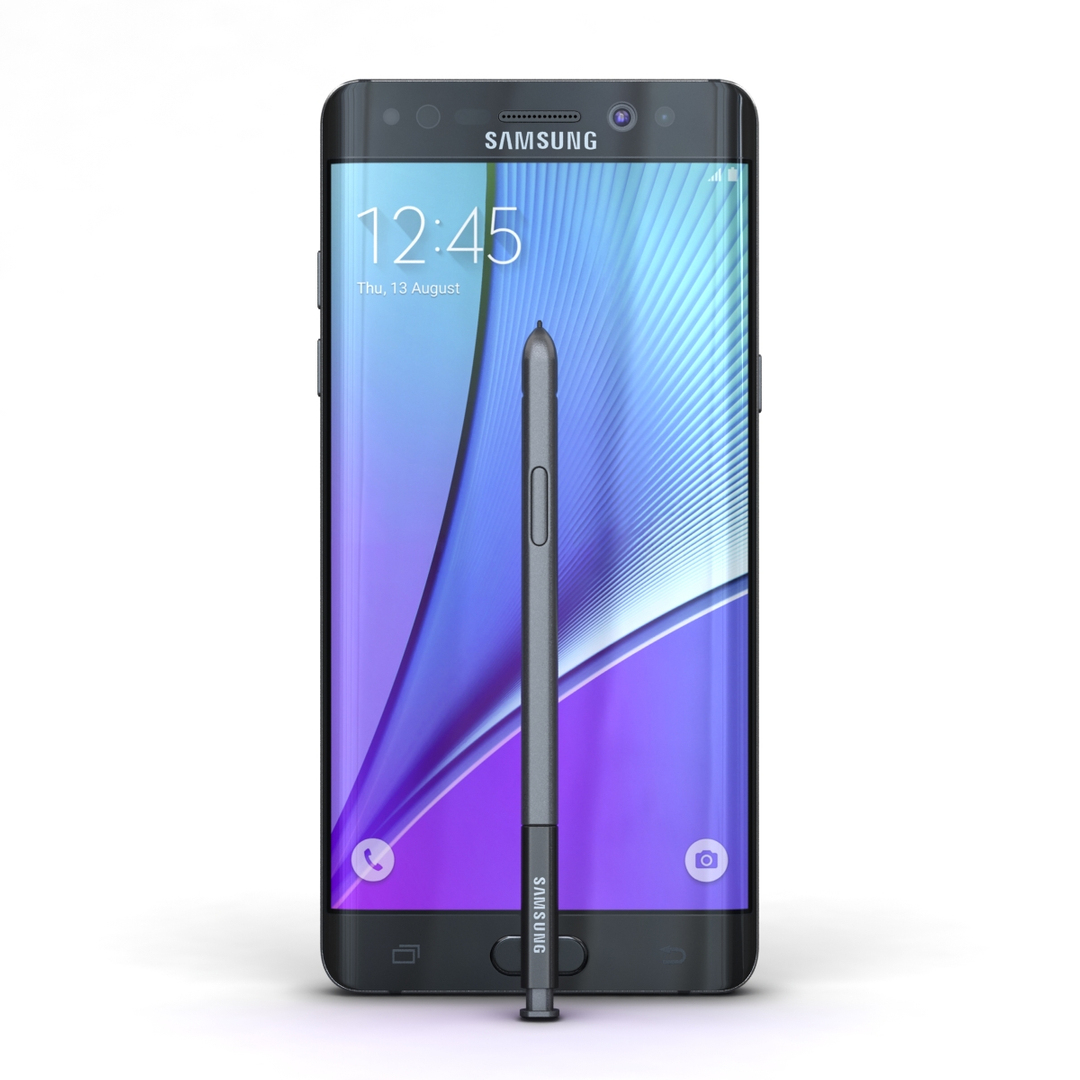 3d Model Samsung Galaxy Note7 Black