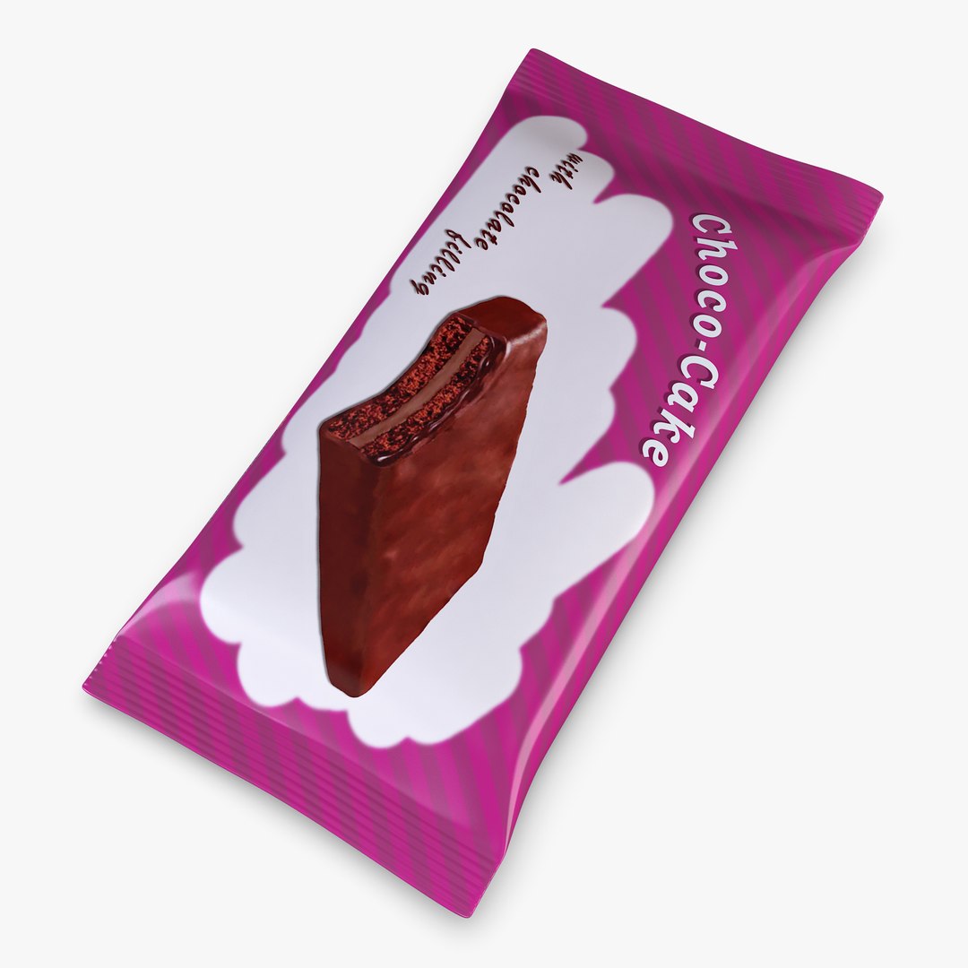 Choco Cake Packaging Simple M 1 3D Model - TurboSquid 2133228