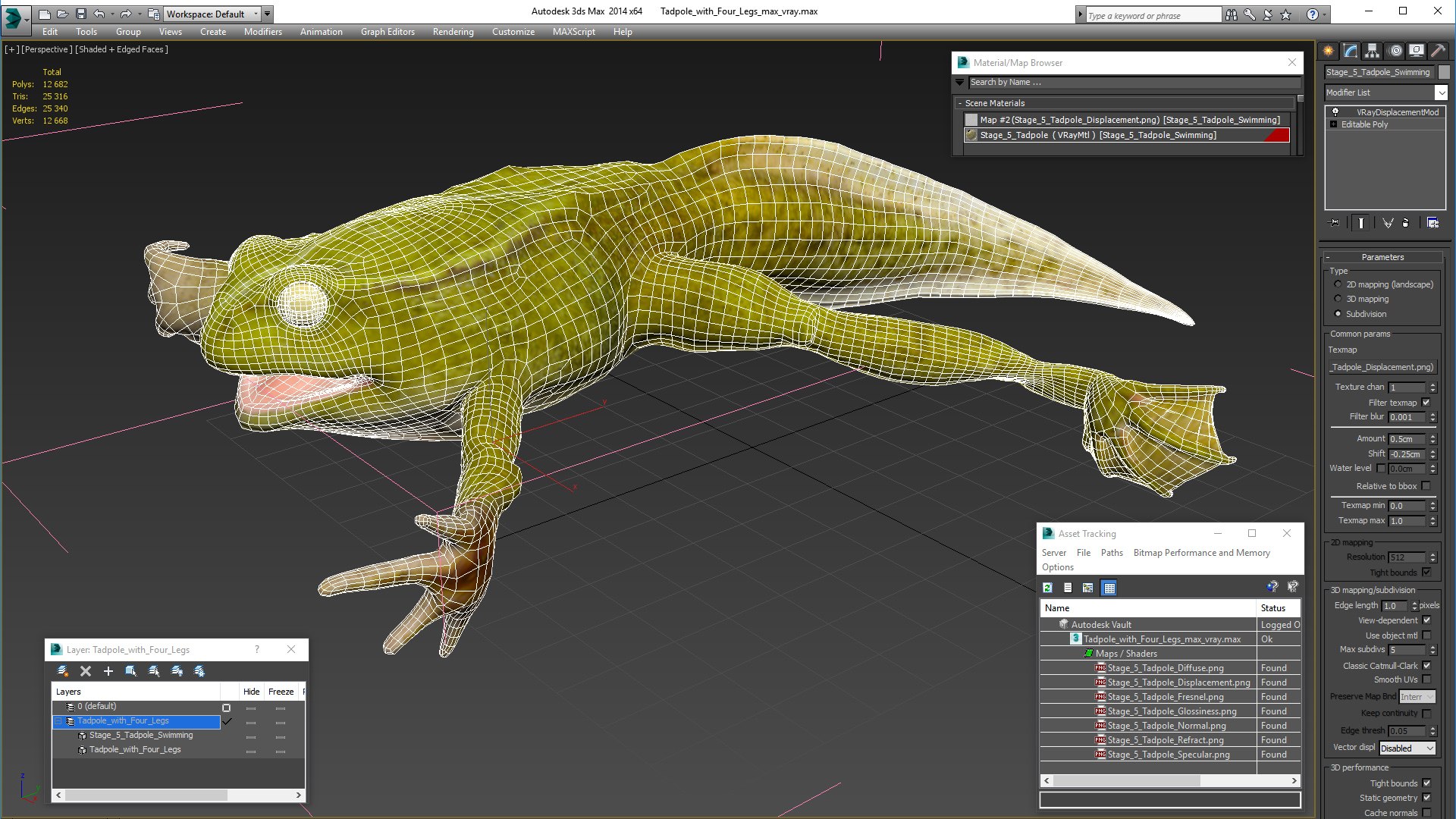 3D Tadpole with Four Legs - TurboSquid 1719488