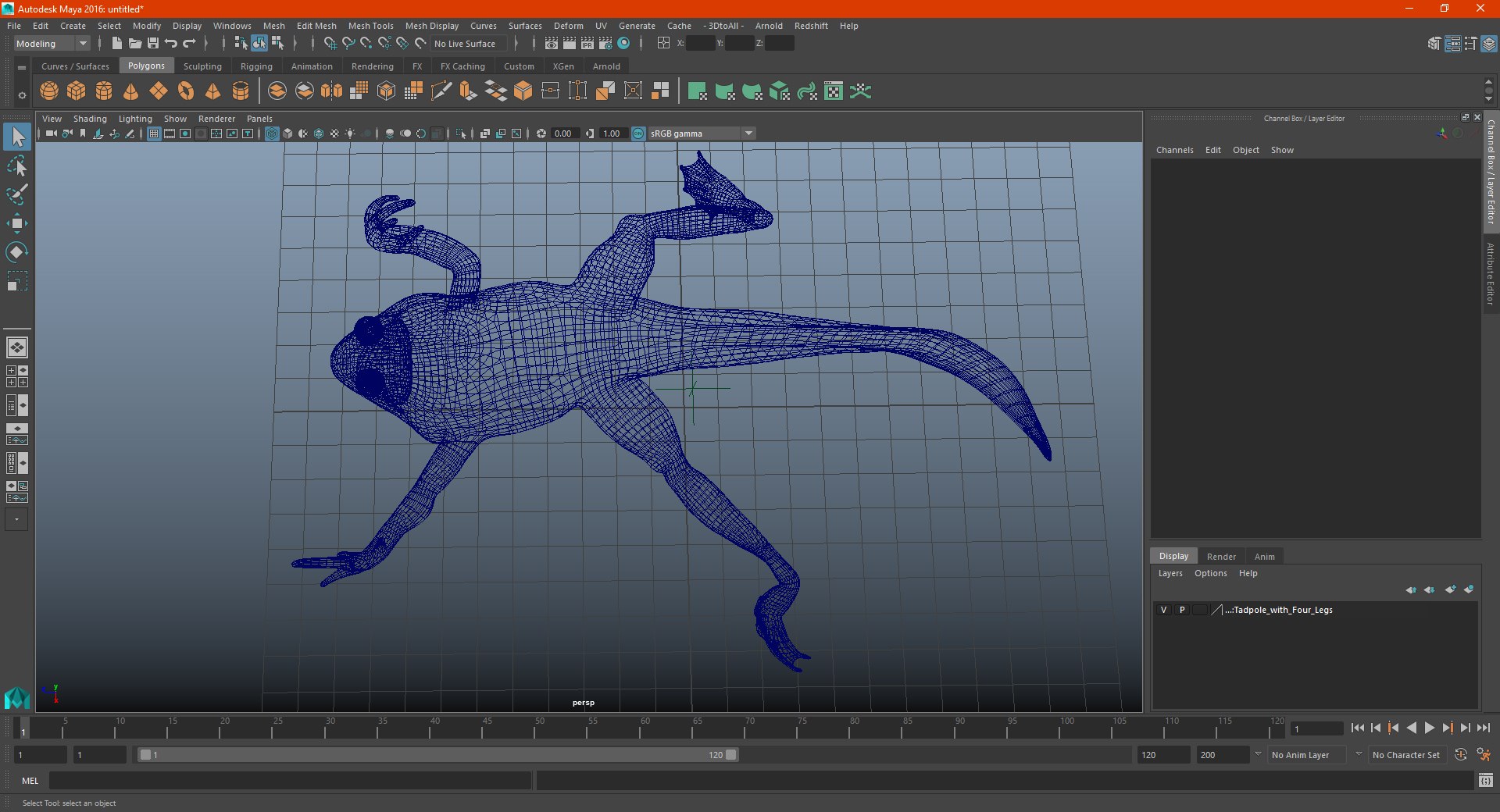 3D Tadpole with Four Legs - TurboSquid 1719488