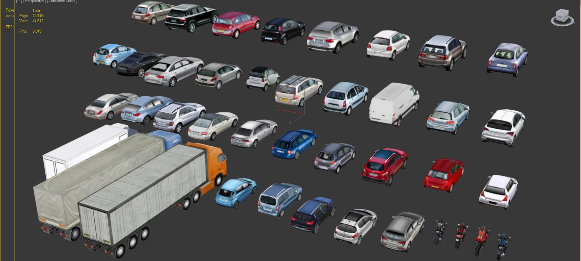 40 Cars 3D Model - TurboSquid 1271385