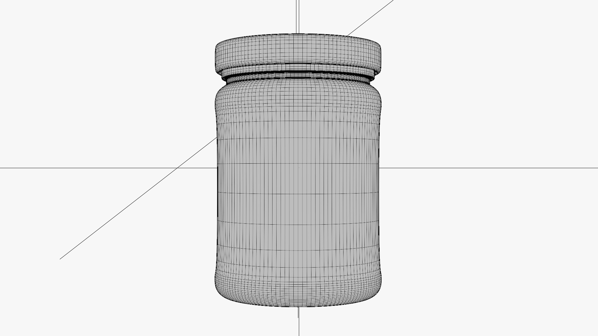 Basic Jar Peanut - Geometry Only No Textures No Materials 3D Model ...