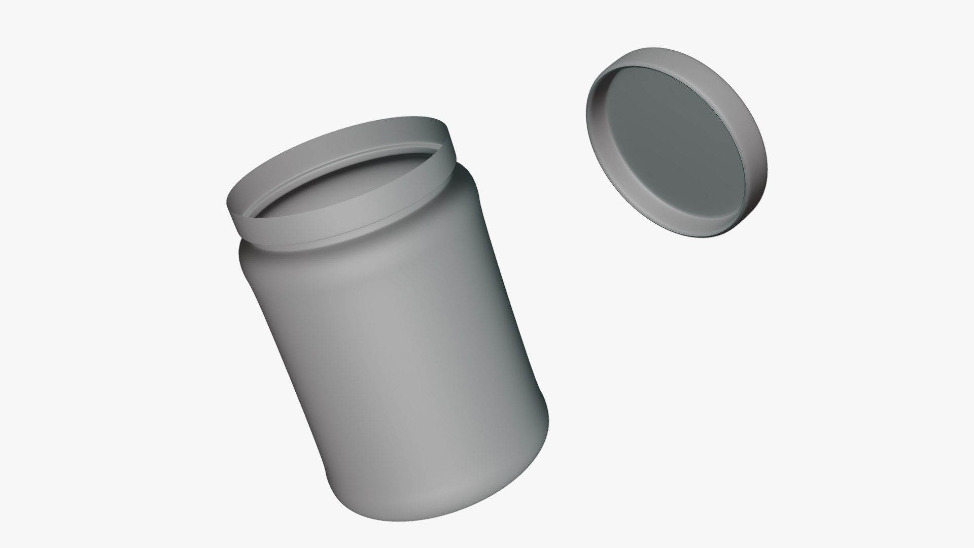 Basic Jar Peanut - Geometry Only No Textures No Materials 3D Model ...