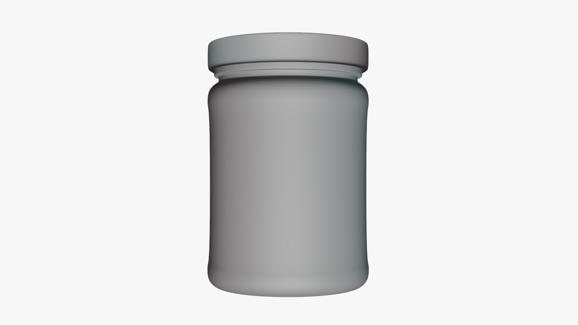 Basic Jar Peanut - Geometry Only No Textures No Materials 3D Model ...