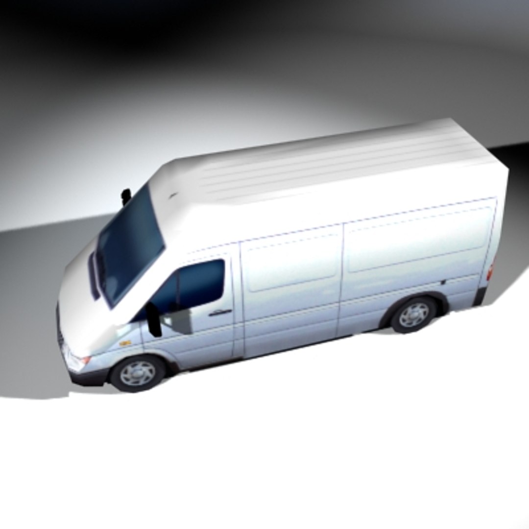 Single Utility Van 3d Max