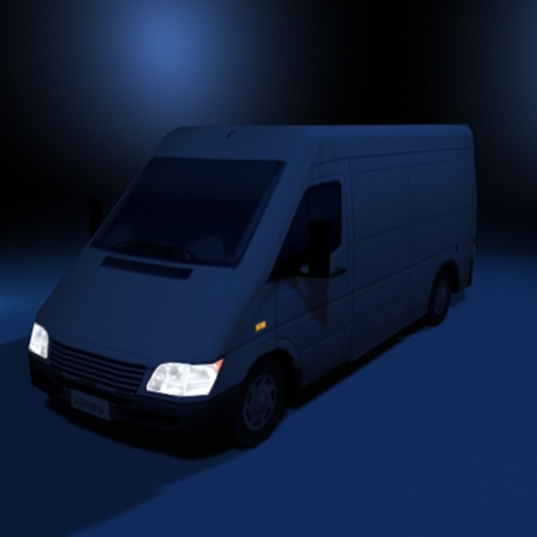 Single Utility Van 3d Max
