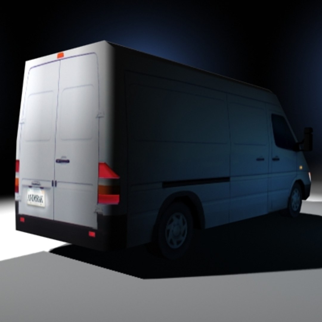 Single Utility Van 3d Max