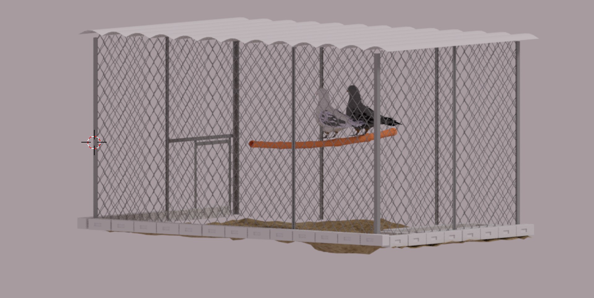 3d Model Pigeon Fence