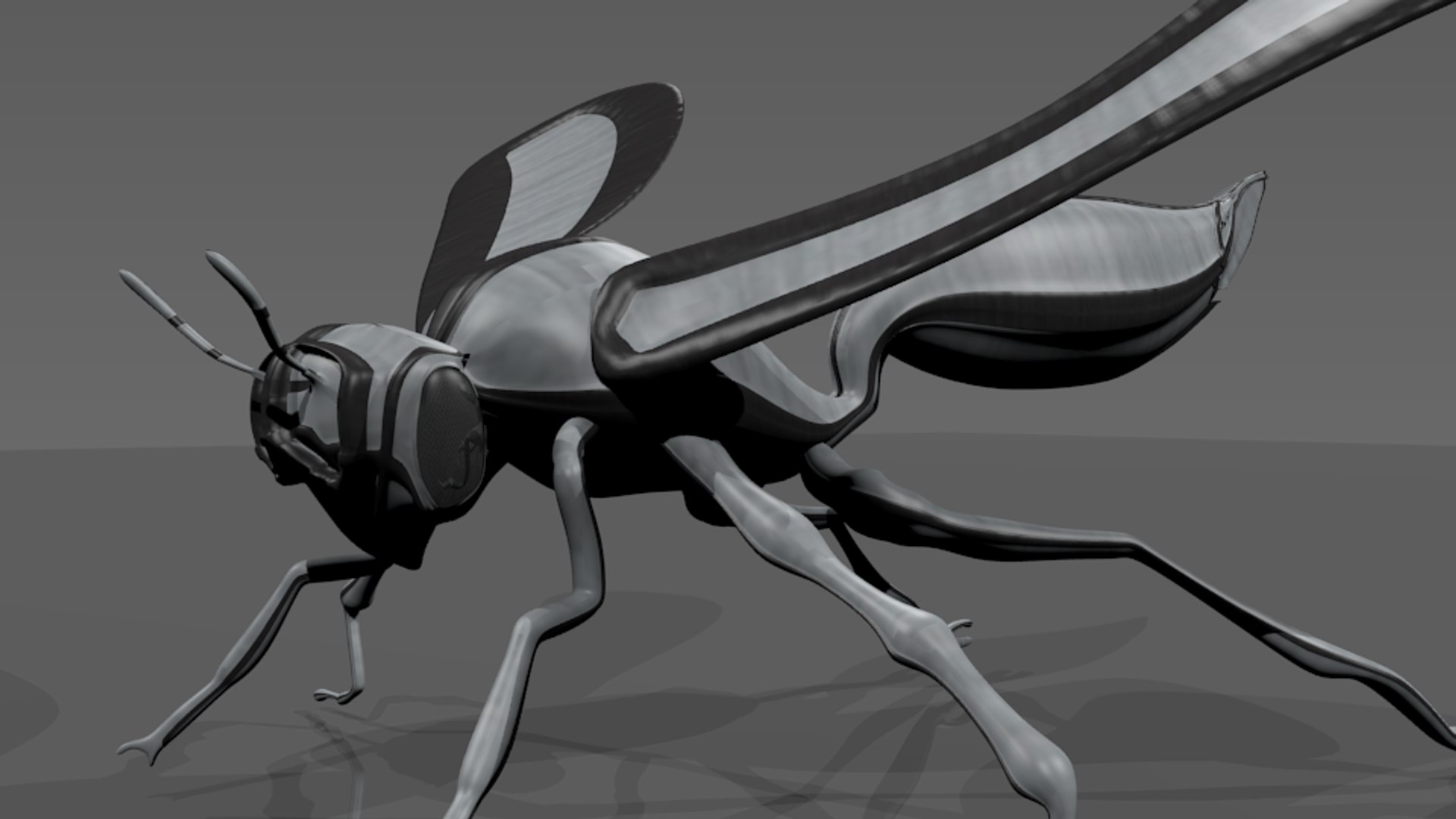 3d Model Of Wasbot Wasp