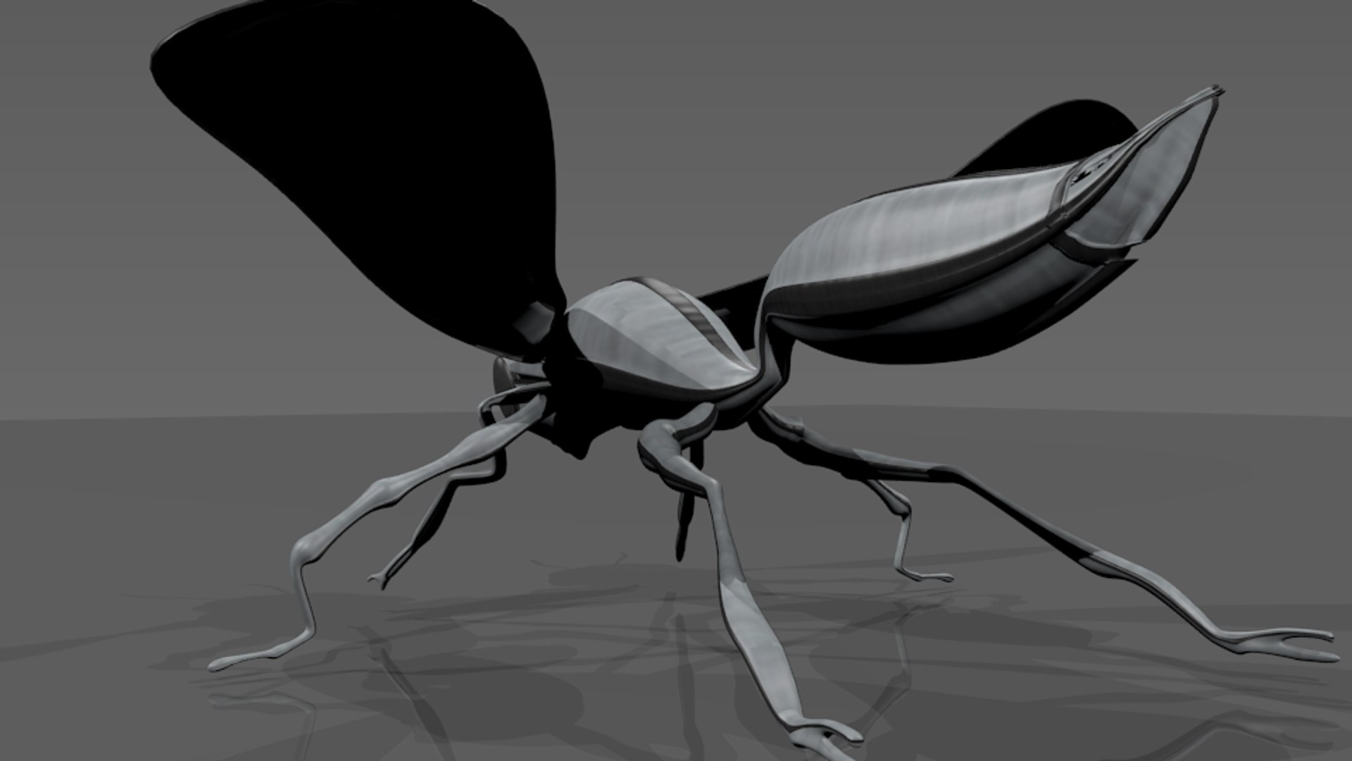 3d Model Of Wasbot Wasp