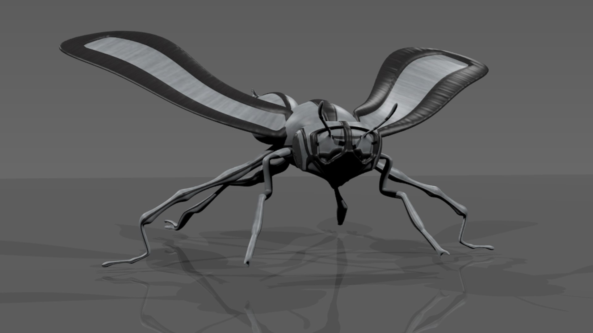 3d Model Of Wasbot Wasp