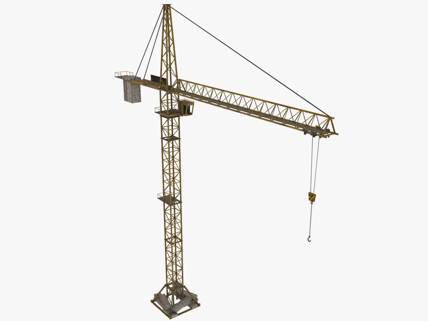 3d Construction Crane Model