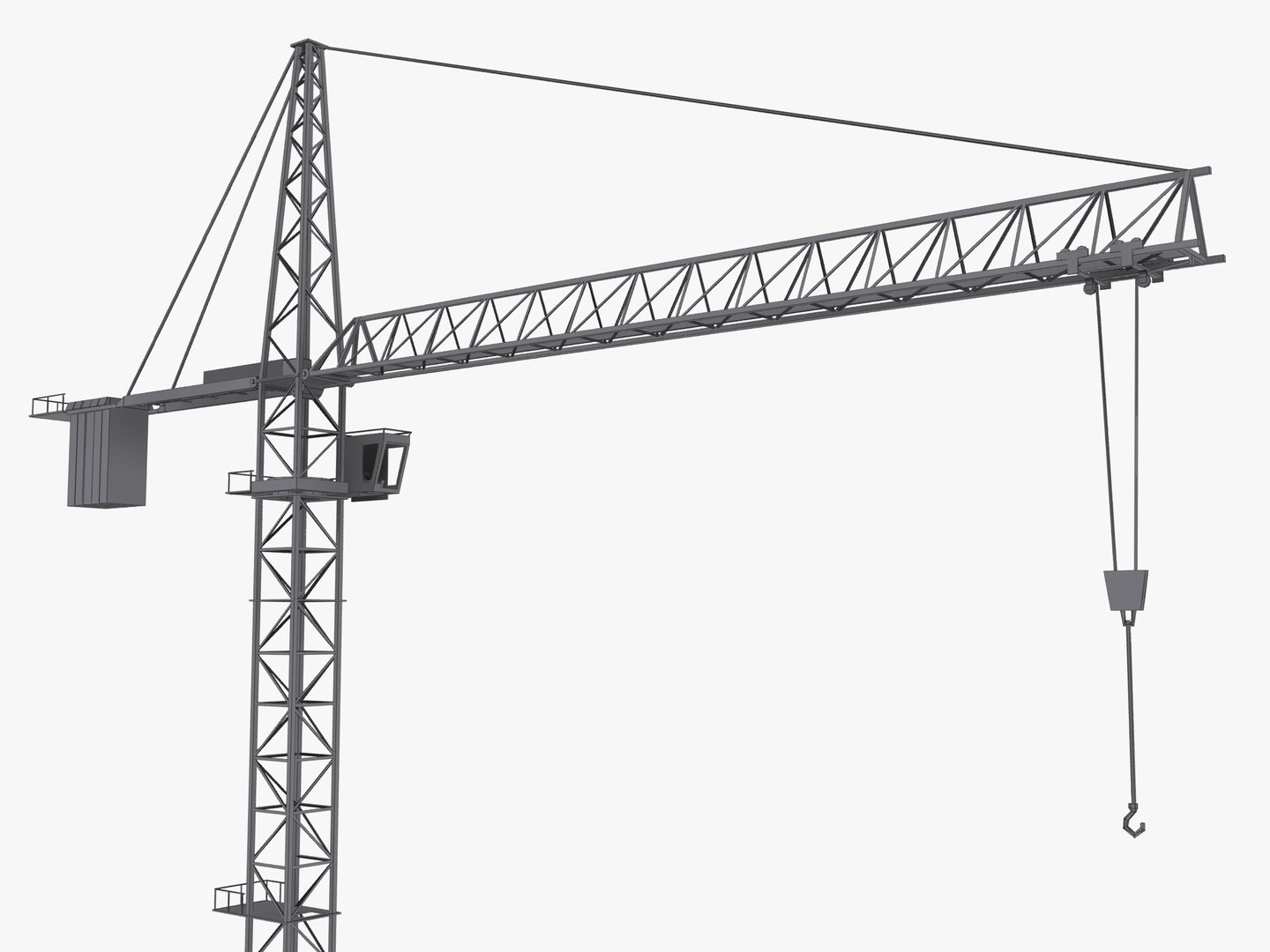 3d Construction Crane Model