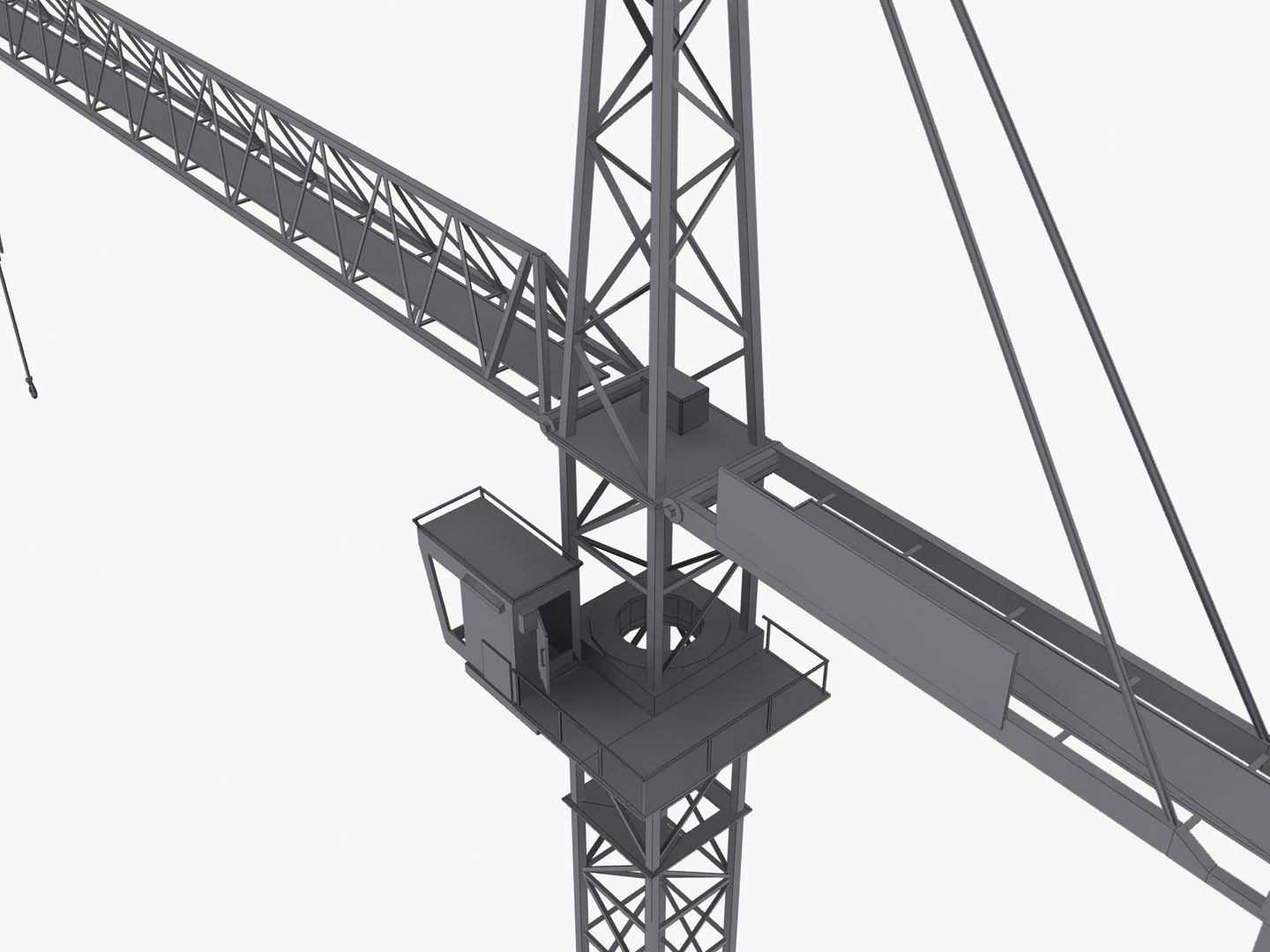 3d Construction Crane Model