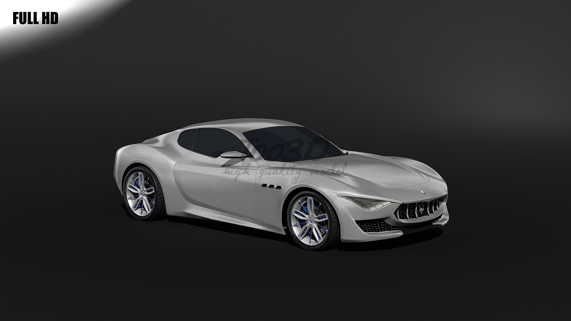 maserati alfieri 3d max