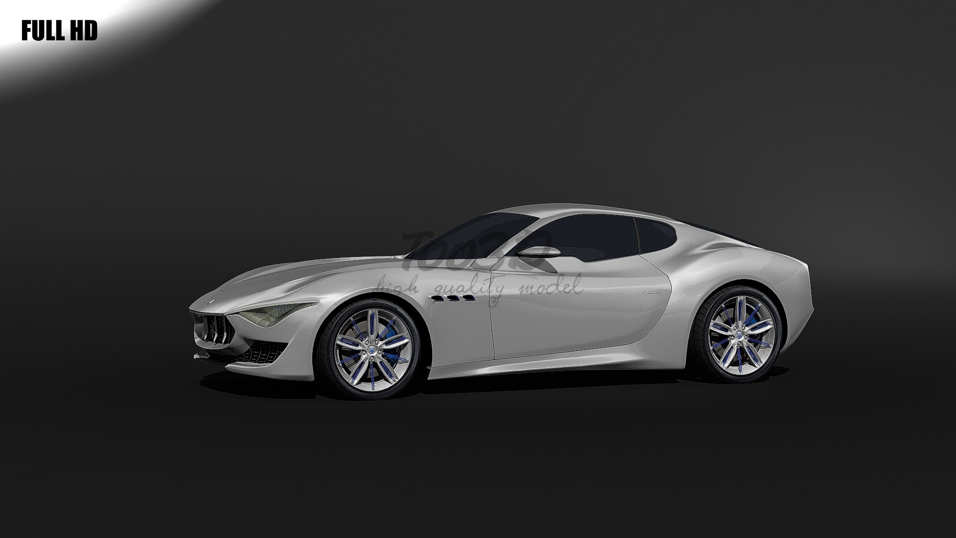 maserati alfieri 3d max