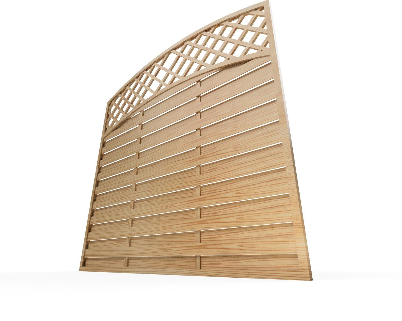 3D Wooden Arc Fence - TurboSquid 2015677