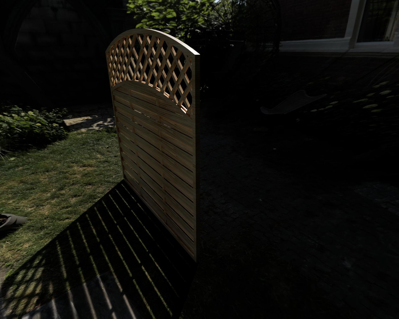 3D Wooden Arc Fence - TurboSquid 2015677