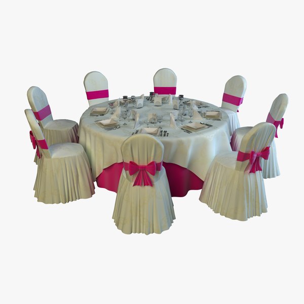Wedding Table 3D Models for Download | TurboSquid