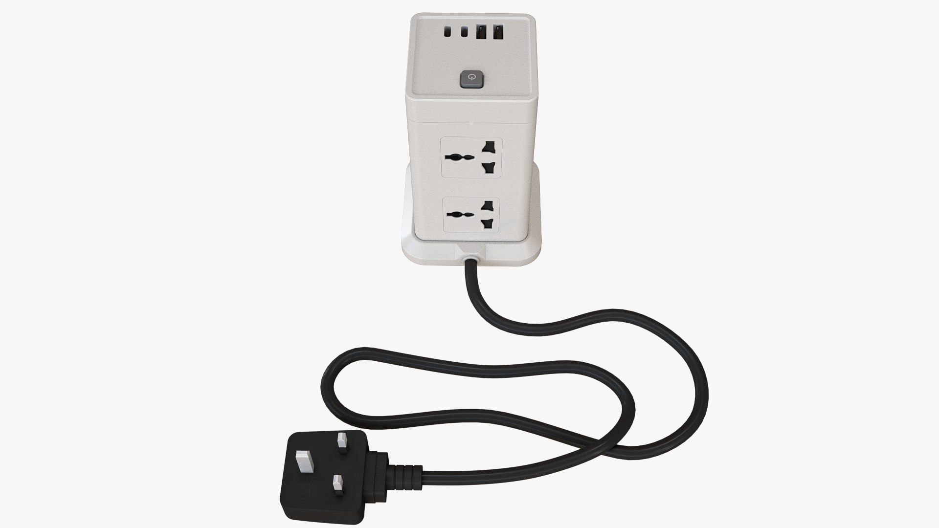 8-Way Tower Extension Lead model - TurboSquid 2114815