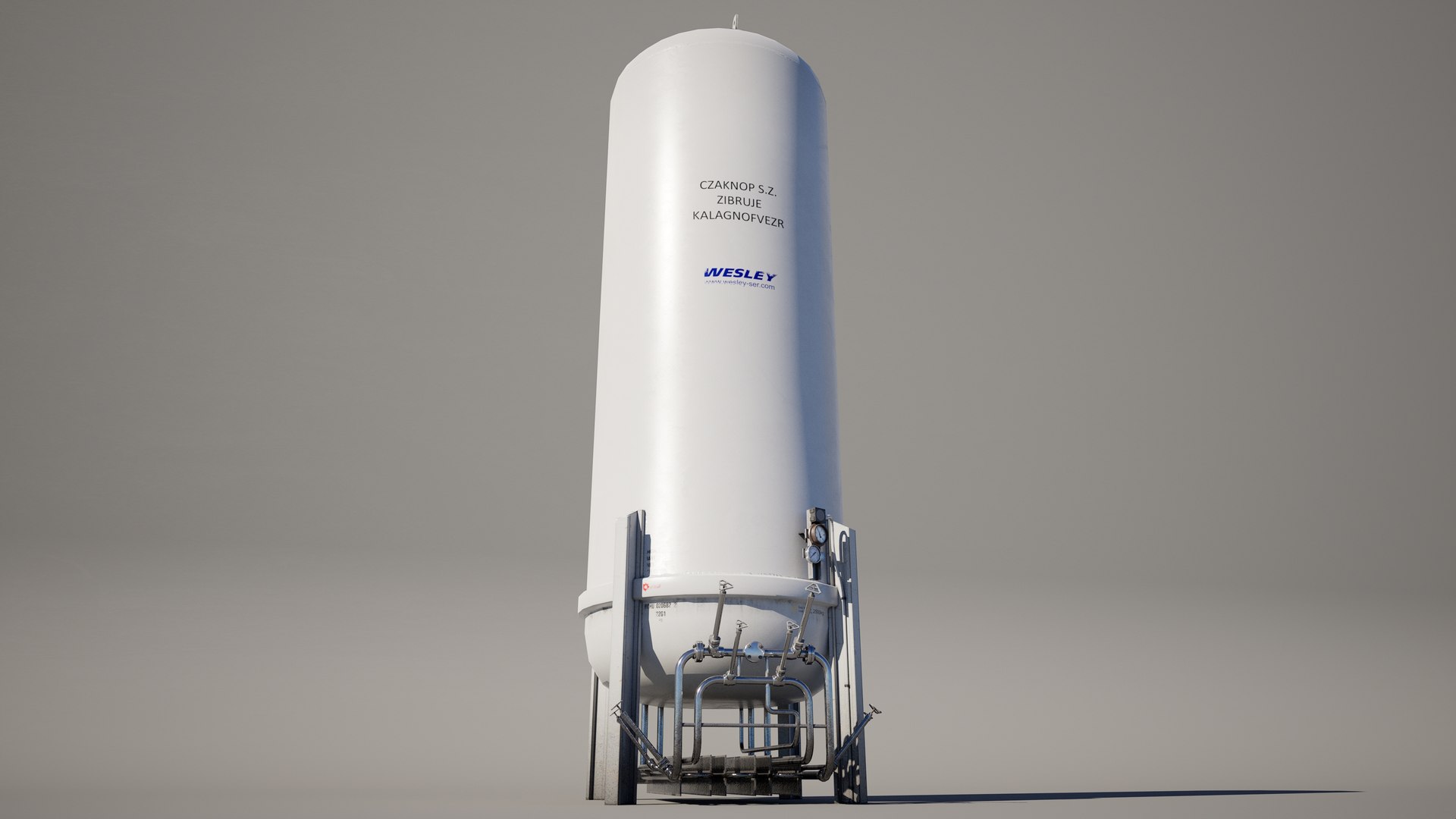 LNG Storage Tank Vertical Model - TurboSquid 2476501