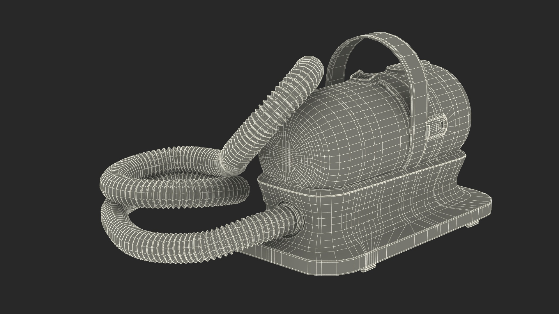 3D Model Professional Pet Grooming Vacuum Grey - TurboSquid 2168250