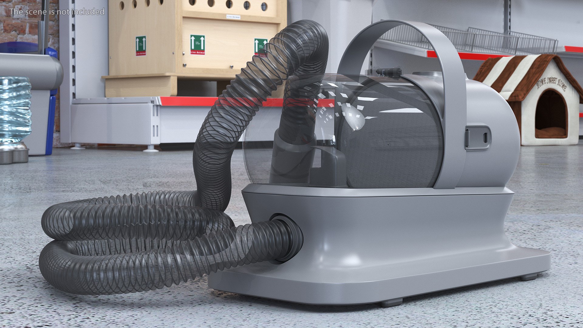 3D Model Professional Pet Grooming Vacuum Grey - TurboSquid 2168250