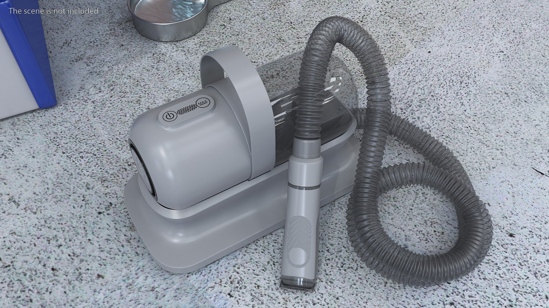 3D Model Professional Pet Grooming Vacuum Grey - TurboSquid 2168250